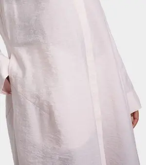 TOTEME Silk-blend Shirt Dress - Pink