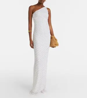 Missoni Lamé One-shoulder Maxi Dress