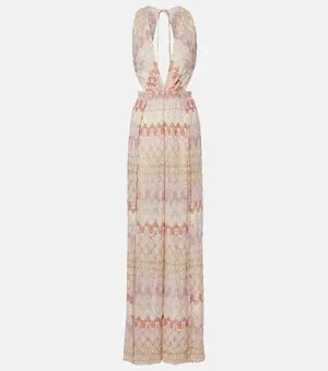 Missoni Open-back Lamé Jumpsuit - Multicoloured