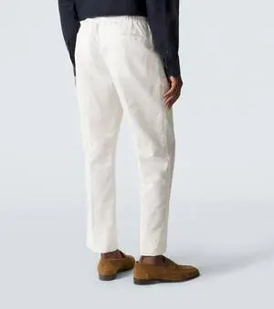 Brioni Linen And Cotton Straight Pants - White