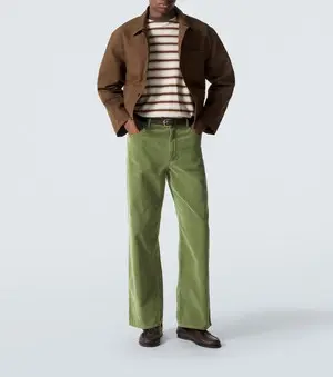 Auralee Cotton Twill Jacket - Brown