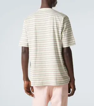 Auralee Striped Cotton Jersey T-shirt - Multicoloured