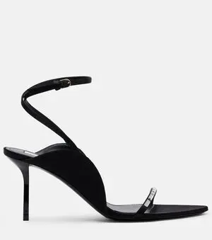 Victoria Beckham Embellished Pointed Toe Stiletto Sandals