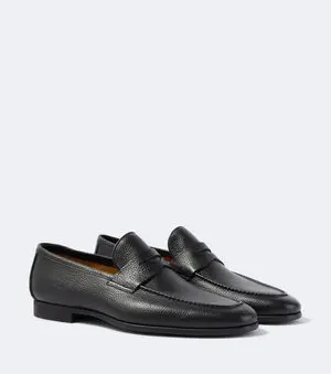 Magnanni Diezma Ii Leather Penny Loafers - Black