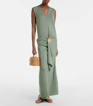 Judith Leiber Isla Embellished Wicker Top-handle Bag