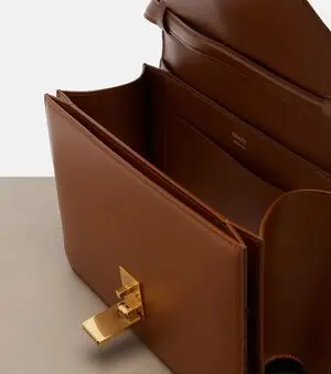 Khaite Blake Leather Crossbody Bag - Brown