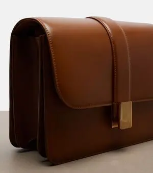 Khaite Blake Leather Crossbody Bag - Brown