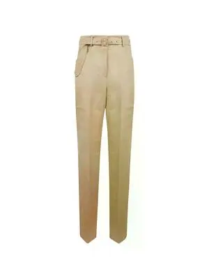 Gabriela Hearst Belted Straight Leg Trousers