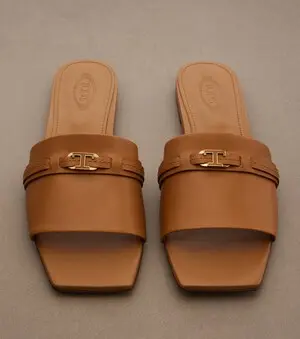 TOD'S Leather Slides