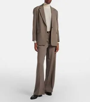 THE ROW Ezri Wool Blazer - Grey