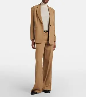 THE ROW Ezri Silk Blazer - Beige