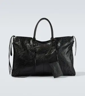 Balenciaga Le City Leather Duffel Bag - Black