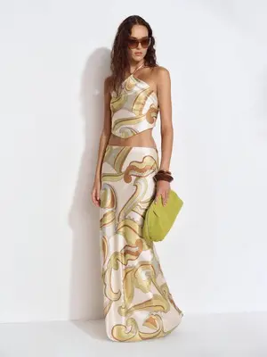 REFORMATION Silk Two-piece Set - Multi