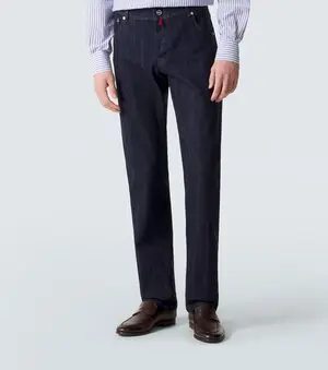 Kiton Slim Fit Jeans - Blue