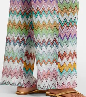 Missoni Zigzag Lame Wide-leg Pants