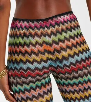 Missoni Zigzag Lamé Flared Pants - Multicoloured