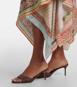 Veronica Beard Woven Mules