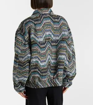 Missoni Zigzag Oversized Jacquard Wool-blend Jacket