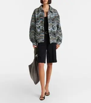 Missoni Zigzag Oversized Jacquard Wool-blend Jacket