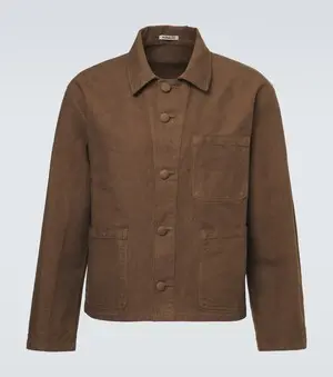 Auralee Cotton Twill Jacket - Brown