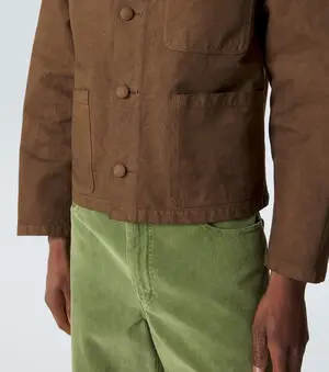 Auralee Cotton Twill Jacket - Brown