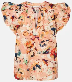 Ulla Johnson Floral Cotton Blouse