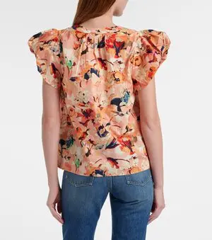 Ulla Johnson Floral Cotton Blouse