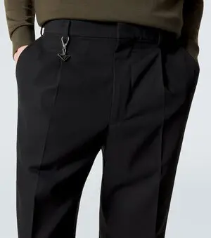 Prada Cotton Straight Leg Trousers