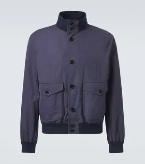 Dunhill Cotton-blend Twill Bomber Jacket