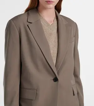 THE ROW Ezri Wool Blazer - Grey