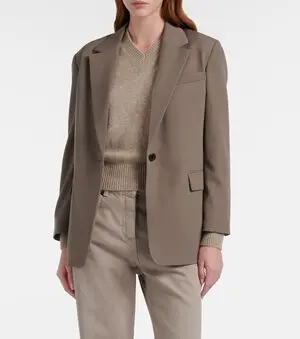 THE ROW Ezri Wool Blazer - Grey
