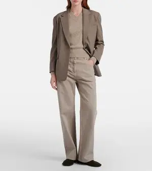 THE ROW Ezri Wool Blazer - Grey