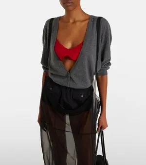 Prada Cashmere V-neck Cardigan