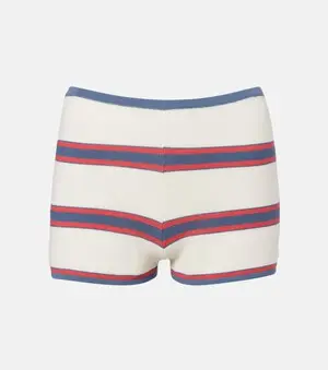 Faithfull The Brand Playa Striped Cotton-blend Shorts