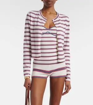 Faithfull The Brand Playa Striped Cotton-blend Shorts
