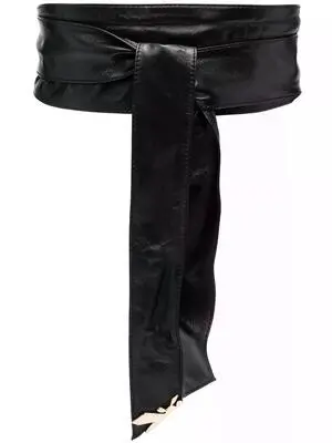 Patrizia Pepe Logo-plaque Leather Belt