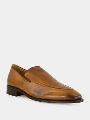 Miu Miu Leather Loafers - Brown