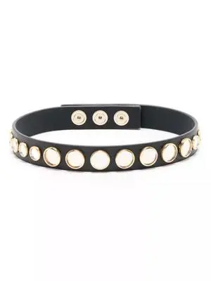 Patrizia Pepe Leather Choker - Black