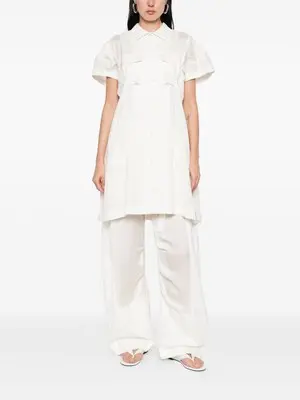 Sacai Wool Suiting Dress - White