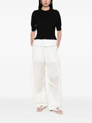 Sacai Wool Trousers - White