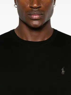Polo Ralph Lauren Logo Round Neck Sweater - Black