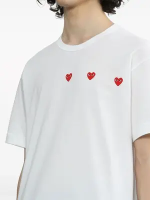 Play Comme Des Garcon Cotton T-shirt - White
