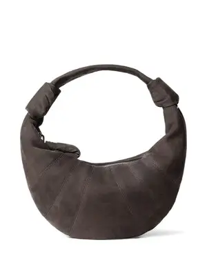 LEMAIRE Fortune Croissant Mini Leather Shoulder Bag Brown