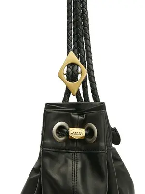 Isabel Marant Étoile Maia Medium Leather Shoulder Bag - Black
