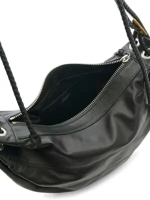 Isabel Marant Étoile Maia Medium Leather Shoulder Bag - Black