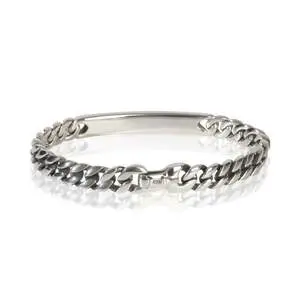 David Yurman Sterling Silver Diamond Id Bracelet