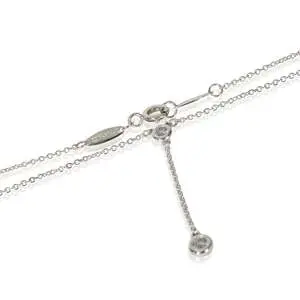 Tiffany & Co. Sterling Silver Diamond Lariat Necklace