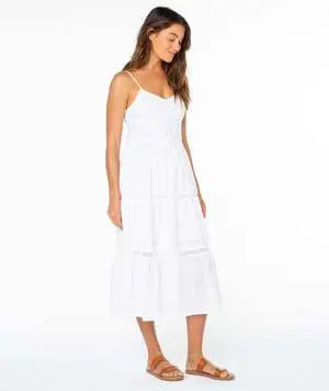 Roxy Azalea Dress - Cloud Dancer Solid