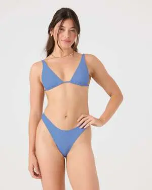 Roxy Haleiwa Built Up Triangle Bikini Top Cornflower