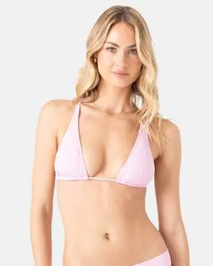 Roxy Haleiwa Built Up Triangle Bikini Top Lilac Sachet